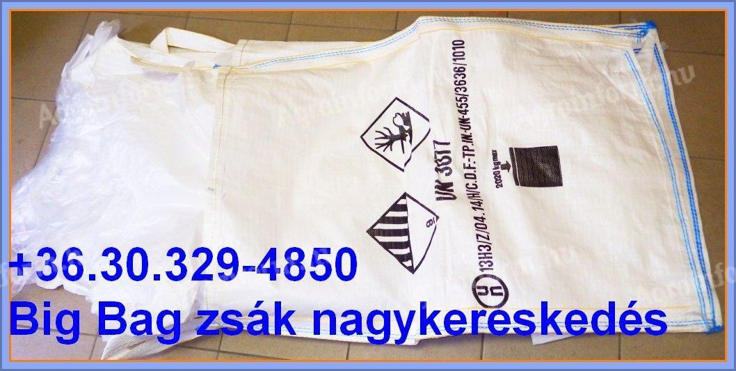 ADR - UN 3077 big bag zsák veszélyes hulladékhoz, tetőpalához, olajos ...