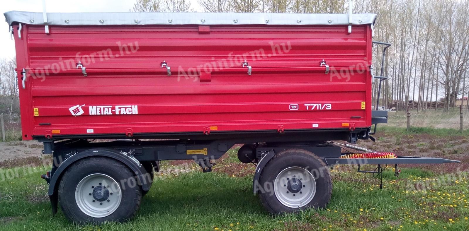 Metal Fach pótkocsi T711/3 12 t állattartó pályázathoz is - Szabolcs ...