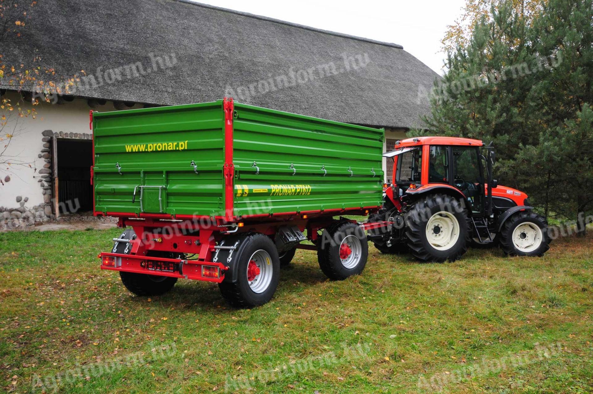 Új Pronar PT612 (16T) pótkocsi készletakció LEGJOBB ÁR 3 év garanciával ...