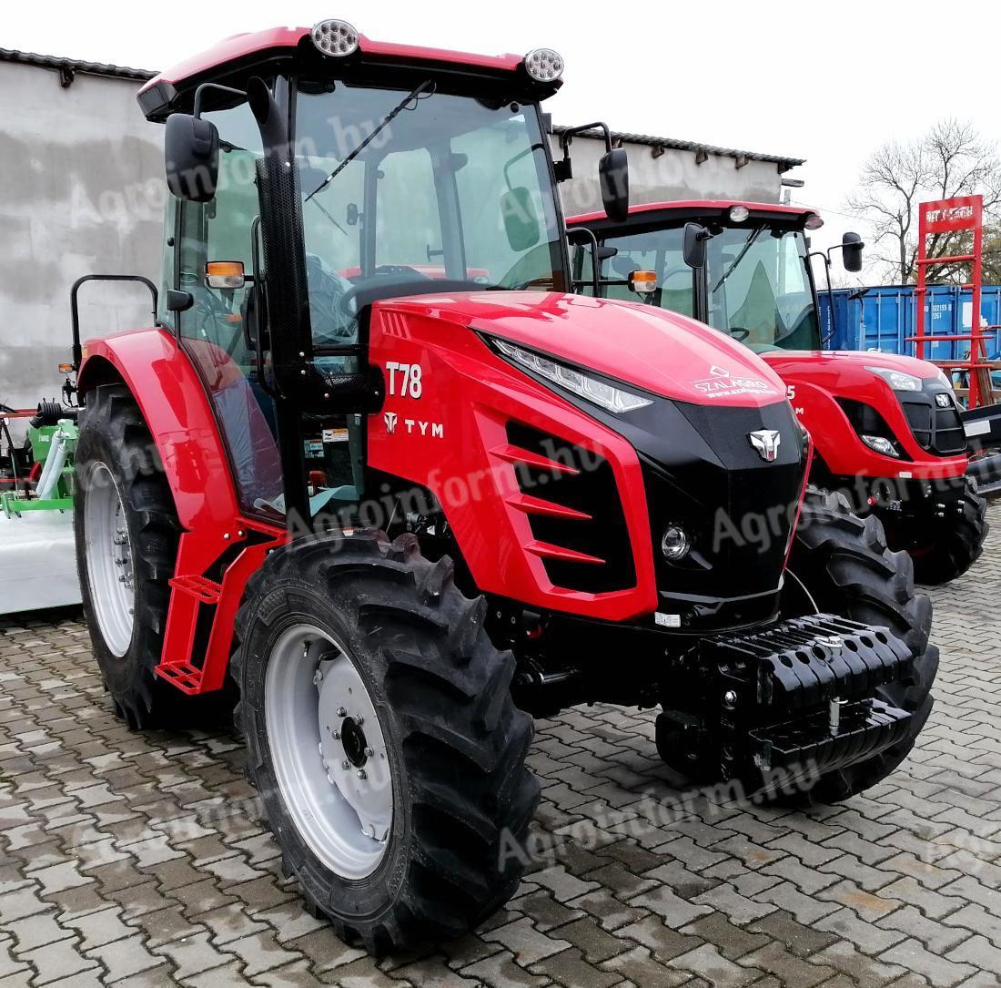 TYM traktor T78 kedvező áron, készletről – Deutz Stage V motorral, 74 ...