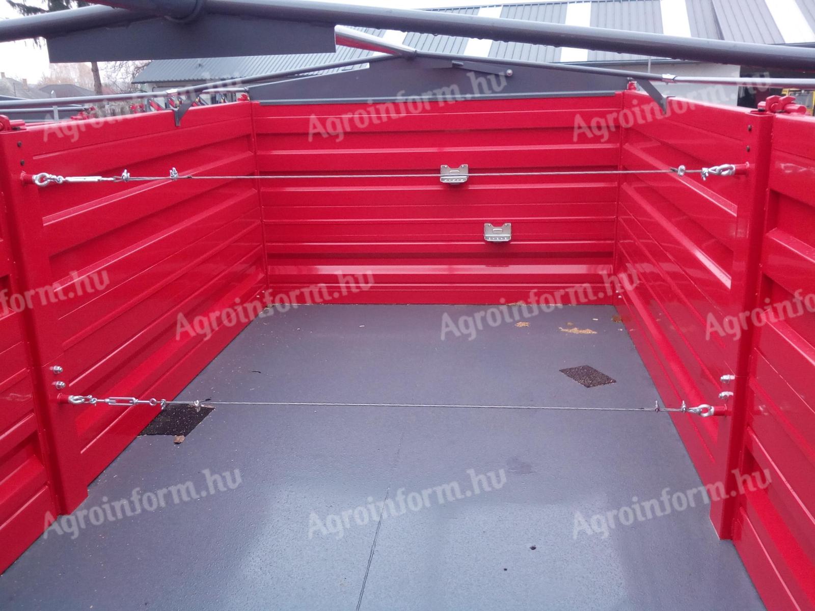 Metal Fach pótkocsi T739A 14 t állattartó és kertészeti pályázatokhoz ...