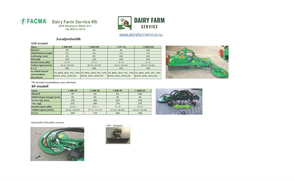 Facma soraljművelő kasza - Csongrád-Csanád vármegye Mindszent - Agroinform.hu