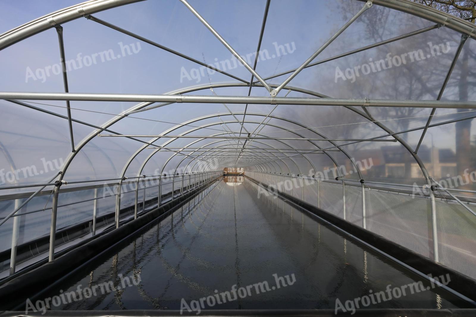 Minőségi egyenes oldalfalú növényház - ROVERO TUNNEL S fóliaház - Pest ...