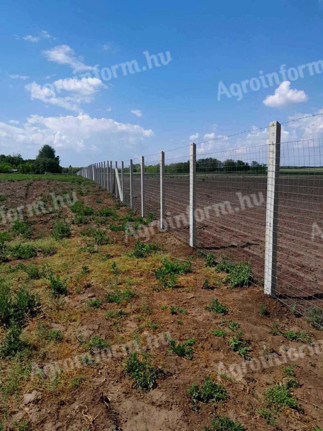 Kerítés építés Szekszárd! Cső oszlop, drót kerítés, vadkerítés ...