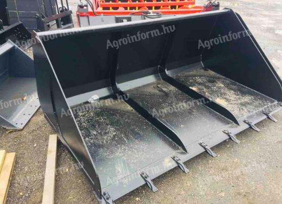 Manitou Merlo JCB CAT rakodó kanál, 1,5 m3, teleszkópos, 240 cm széles ...