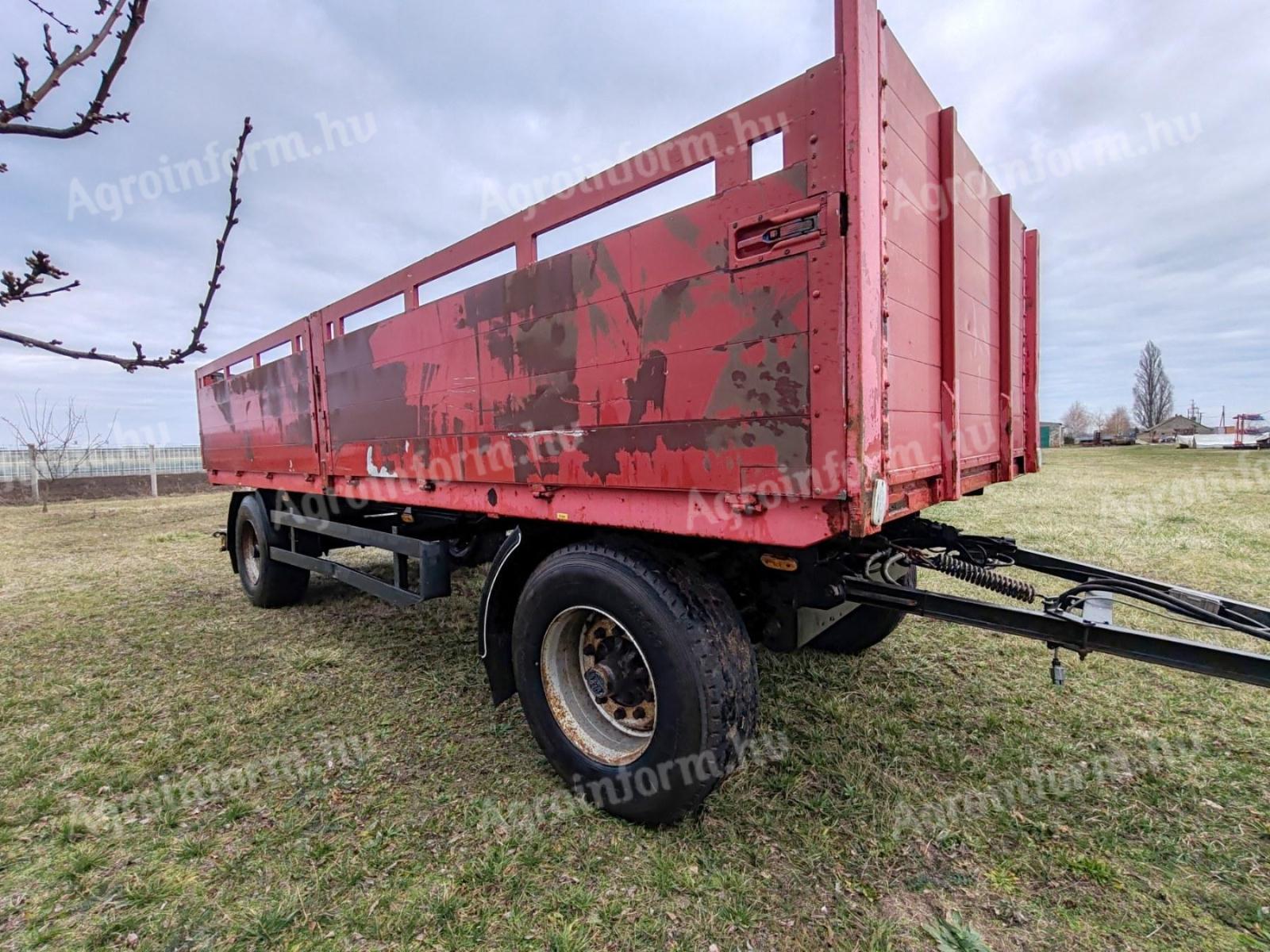 Fix platós pótkocsi 18 tonna össztömegű eladó - Fejér vármegye 8127 Aba ...