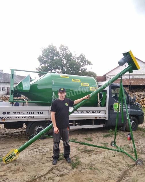 M-ROL T401/1 önfelszedő ferde csigás felhordó, FI140, 6 méteres - Bács ...