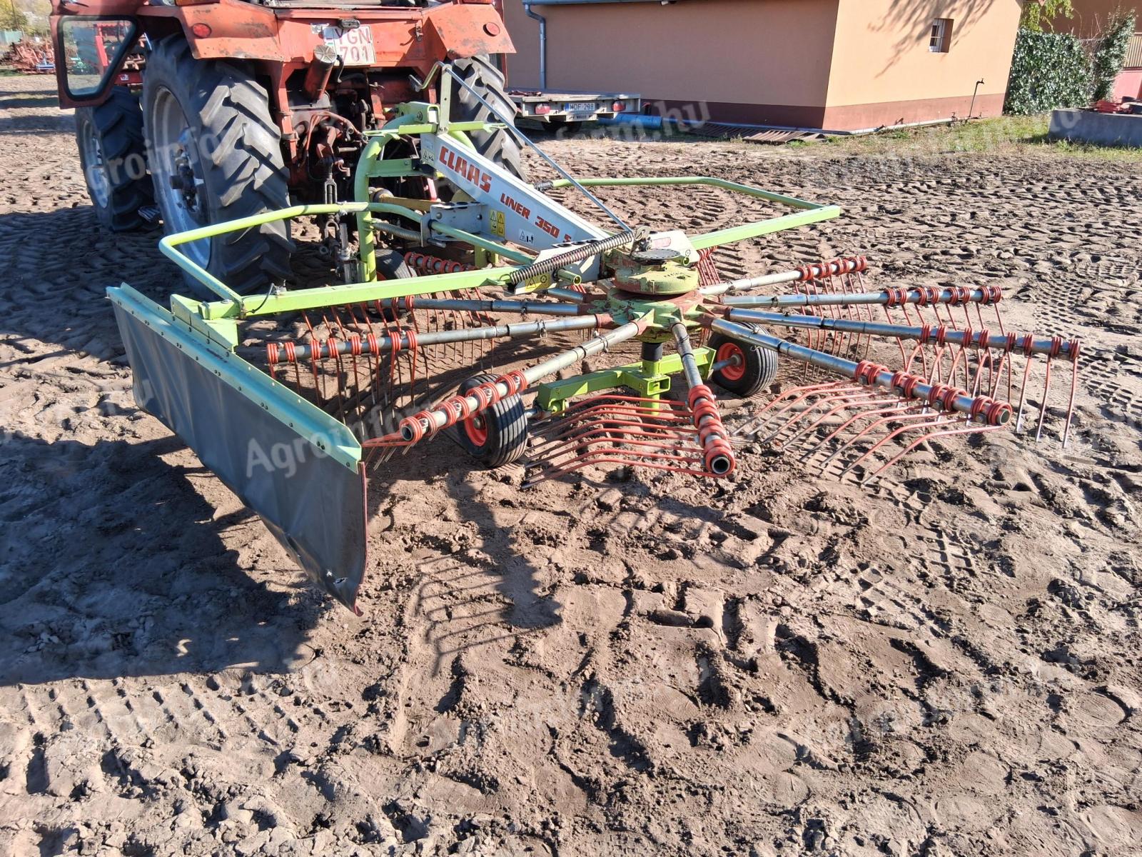 Claas Liner 350 S kivehető karos gardános rendsodró rendképző - Pest ...