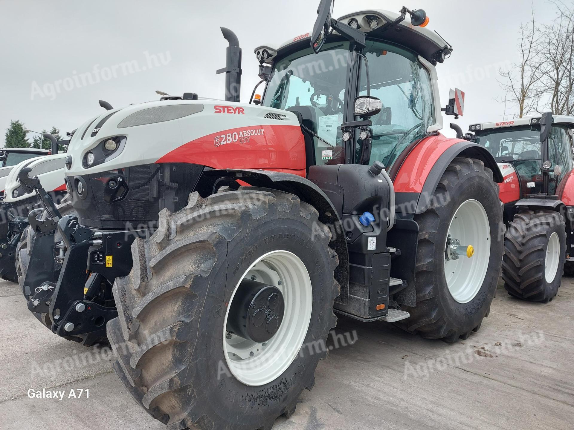 STEYR ABSOLUT CVT 6200-6280 traktorok 200 LE-280 LE teljesítménnyel ...