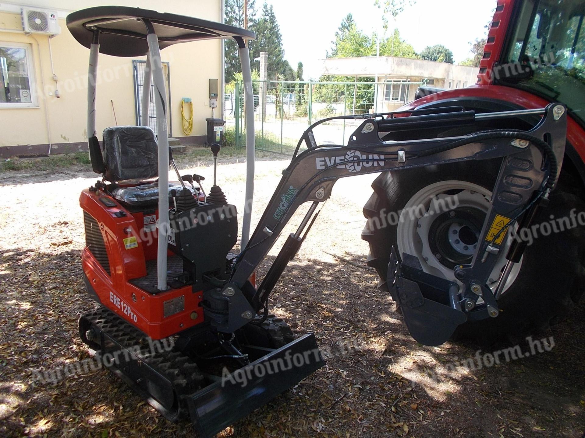 Everun ERE12 Pro mini forgó kotró Kubota motorral - Somogy vármegye ...
