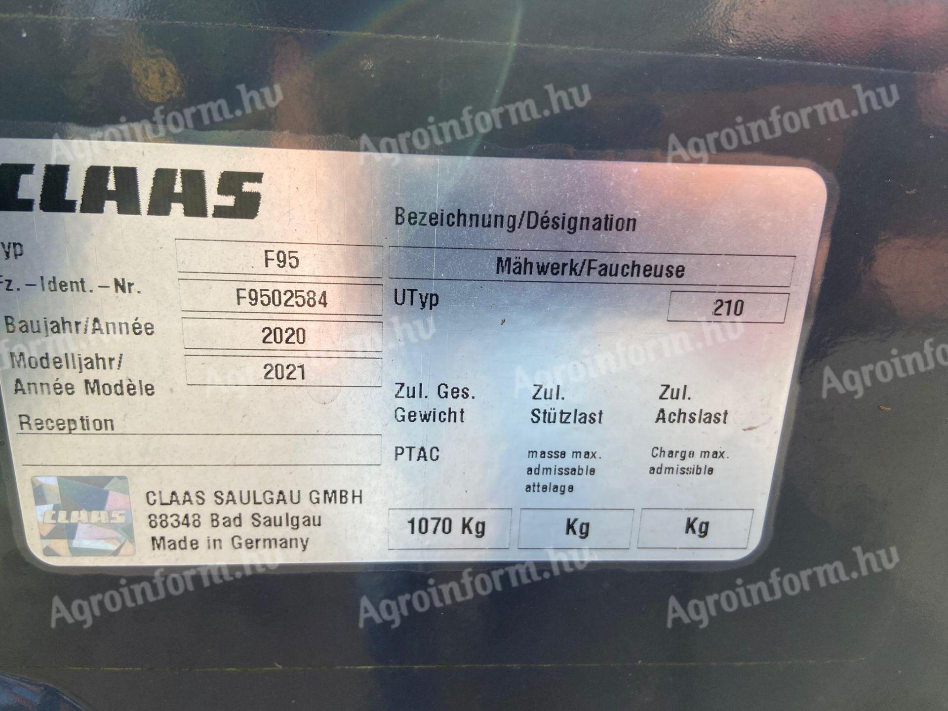 Claas Disco 3200F Frontkasza - Hajdú-Bihar vármegye 4100 Berettyóújfalu ...