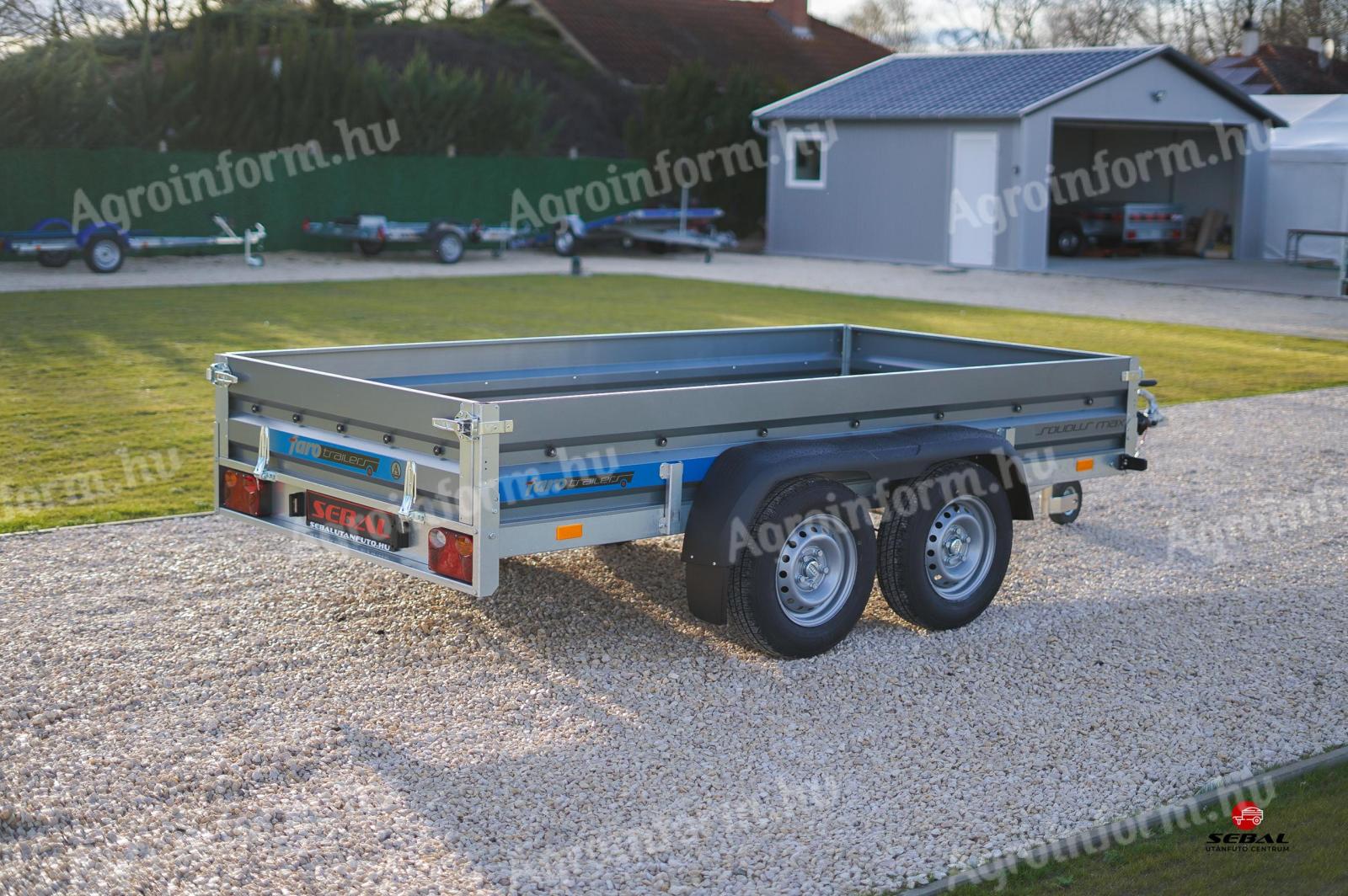 Új Faro Solidus MAX 300 EXTRA ERŐS (2500kg) fékes utánfutó akciósan 1. ...