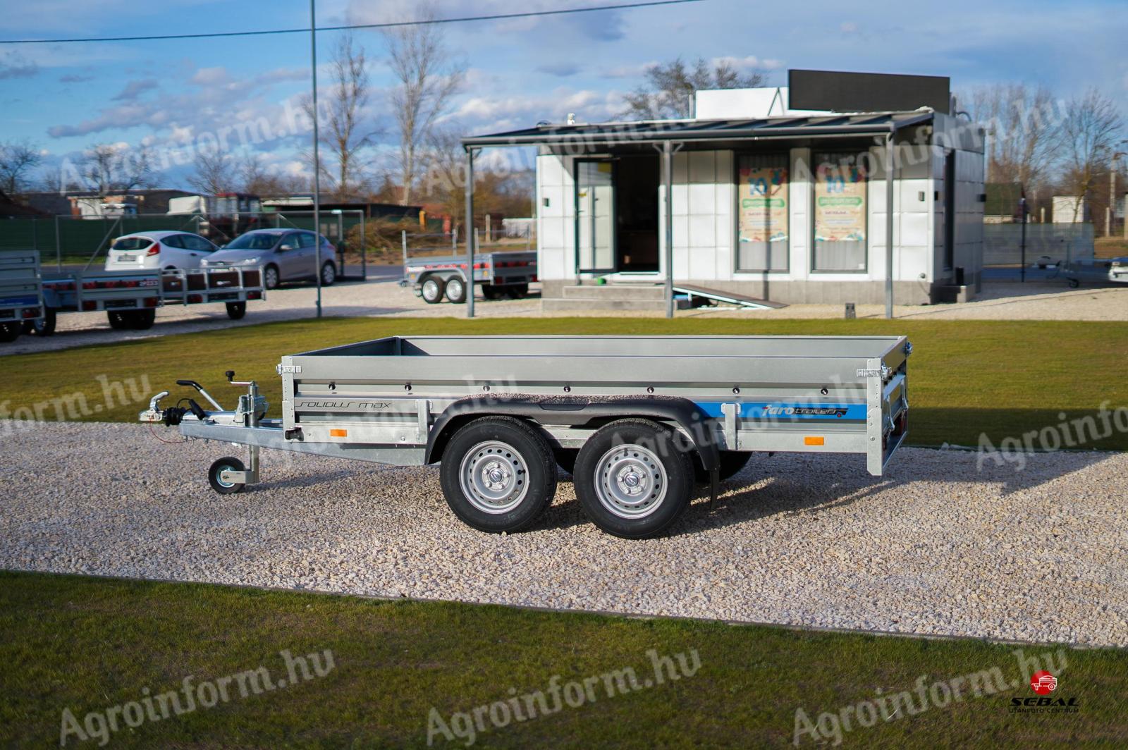 Új Faro Solidus MAX 300 EXTRA ERŐS (2500kg) fékes utánfutó akciósan 1. ...