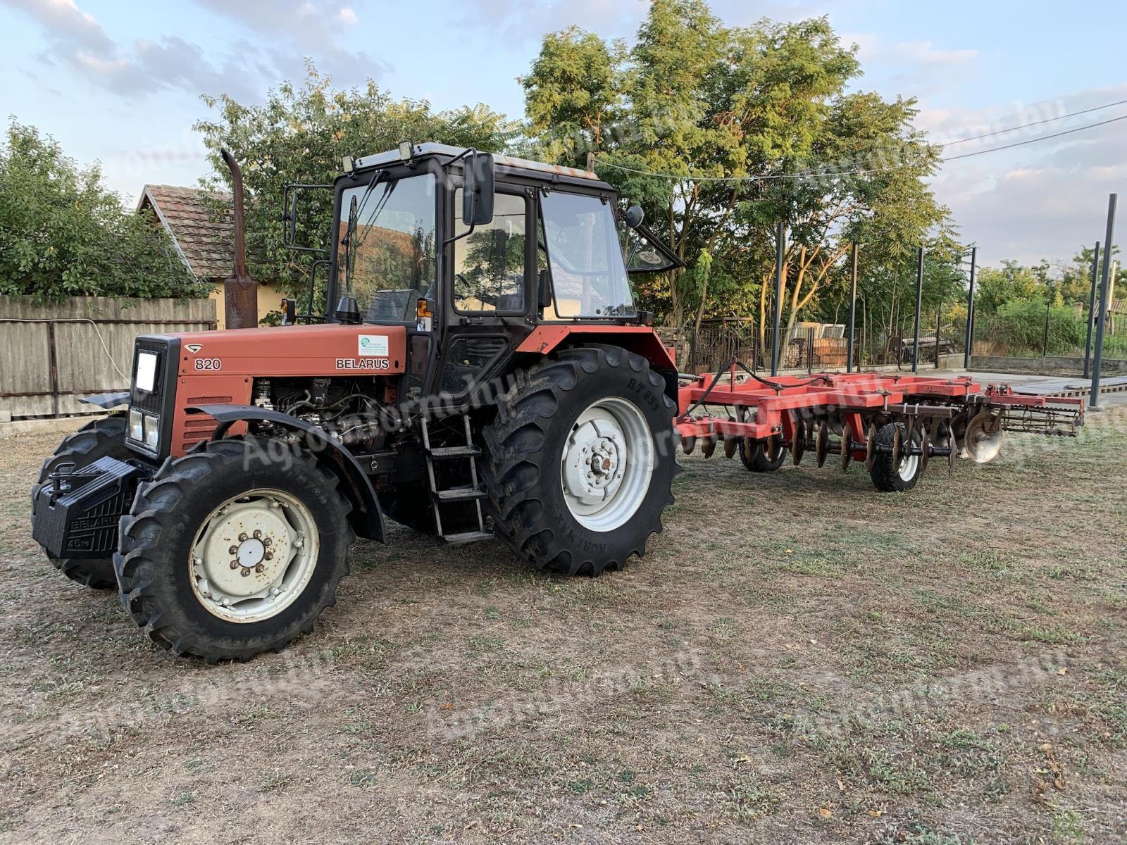 MTZ 820.2 traktor eladó, piros rendszám, 2006, kitűnő állapotban ...