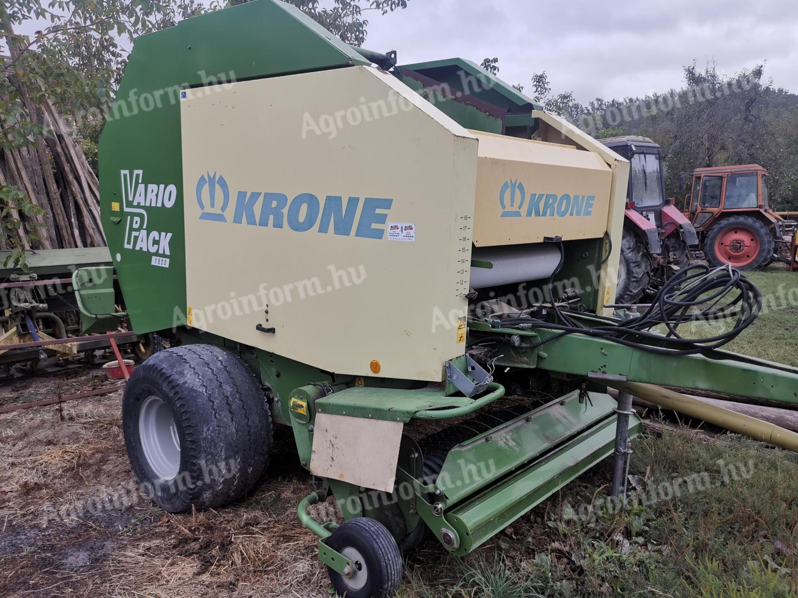 Krone Vario Pack 1800 bálázó - Baranya vármegye 7714 Mohács (Újmohács ...