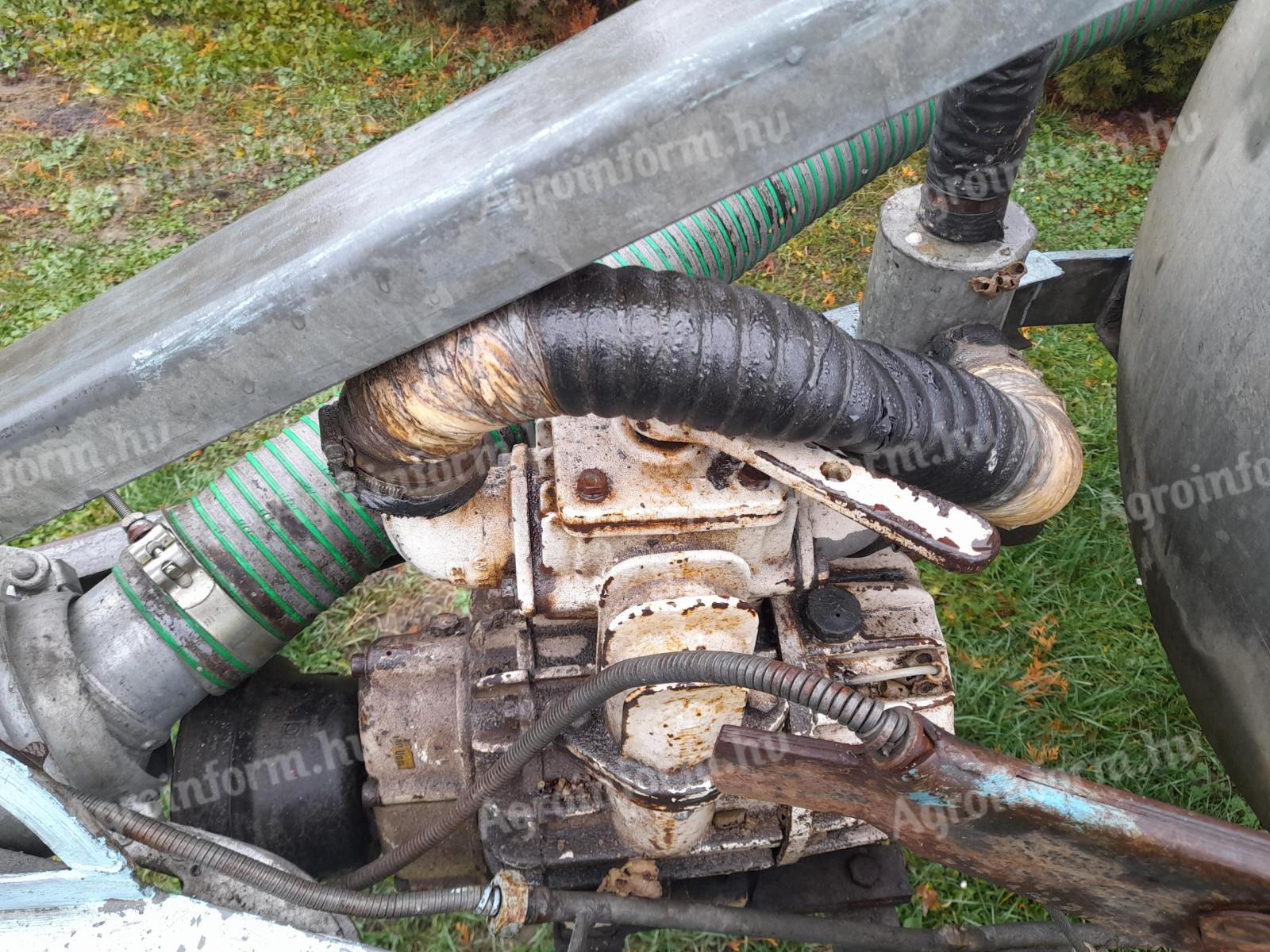 Szippantós kocsi tartály, 2600 literes, horganyzott - Vas vármegye 9900 ...