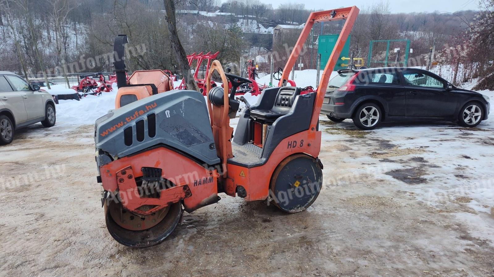 HAMM HD 8 dupla vibrációs úthenger - Veszprém vármegye 8409 Úrkút ...