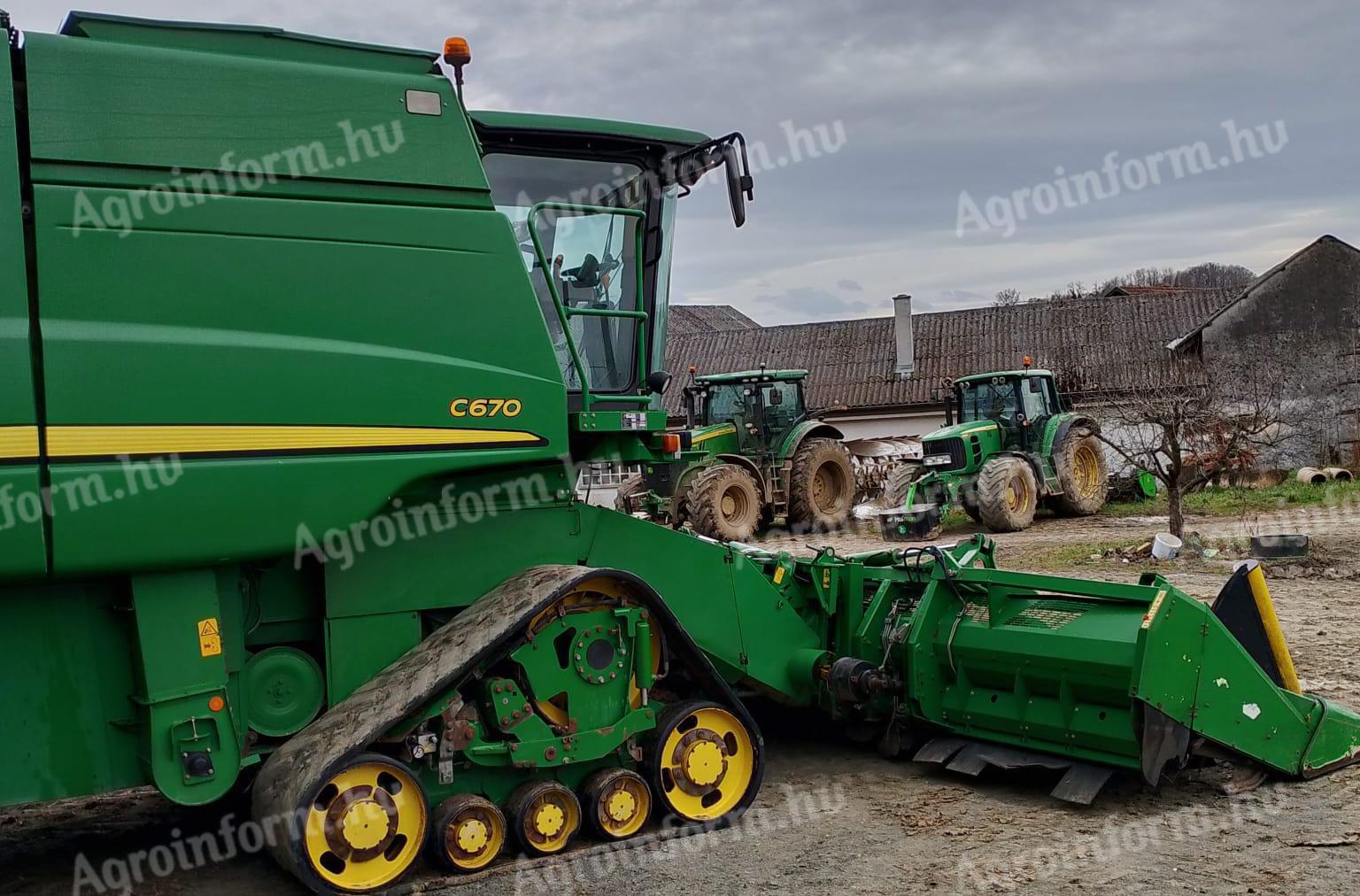 John Deere C670 kombájn eladó komplett felszereléssel - agrodropucic ...