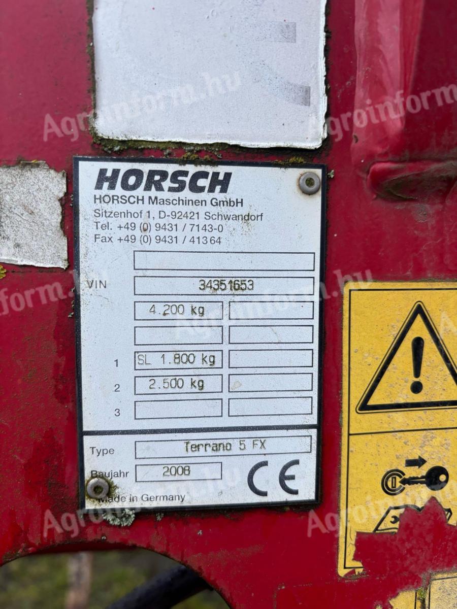 Horsch terrano 5 fx - Veszprém vármegye 8471 Káptalanfa - Agroinform.hu