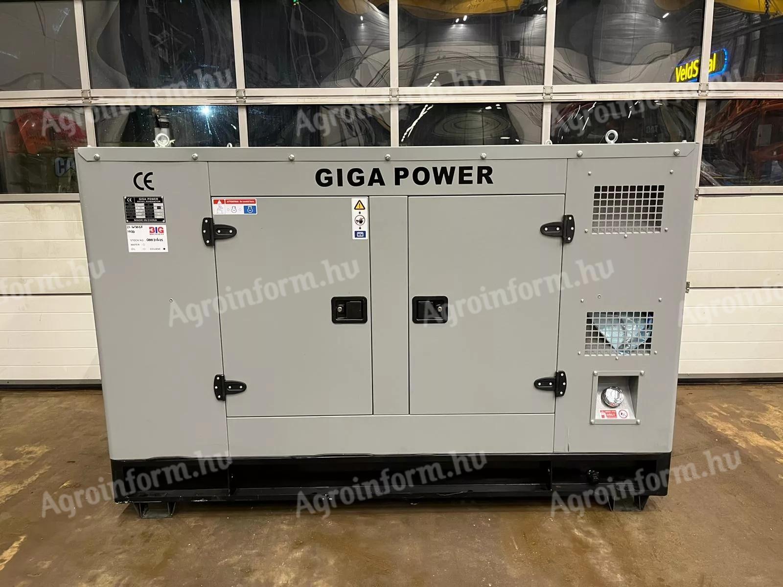 Giga Power LT-W30GF 37,5 kVA Generátor / 2023 / 0 üzemóra / Lízing 20% ...