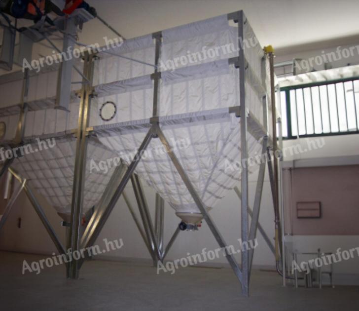 Trevira textil siló beltéri takarmány- és gabonatároláshoz (2–30 m³ ...