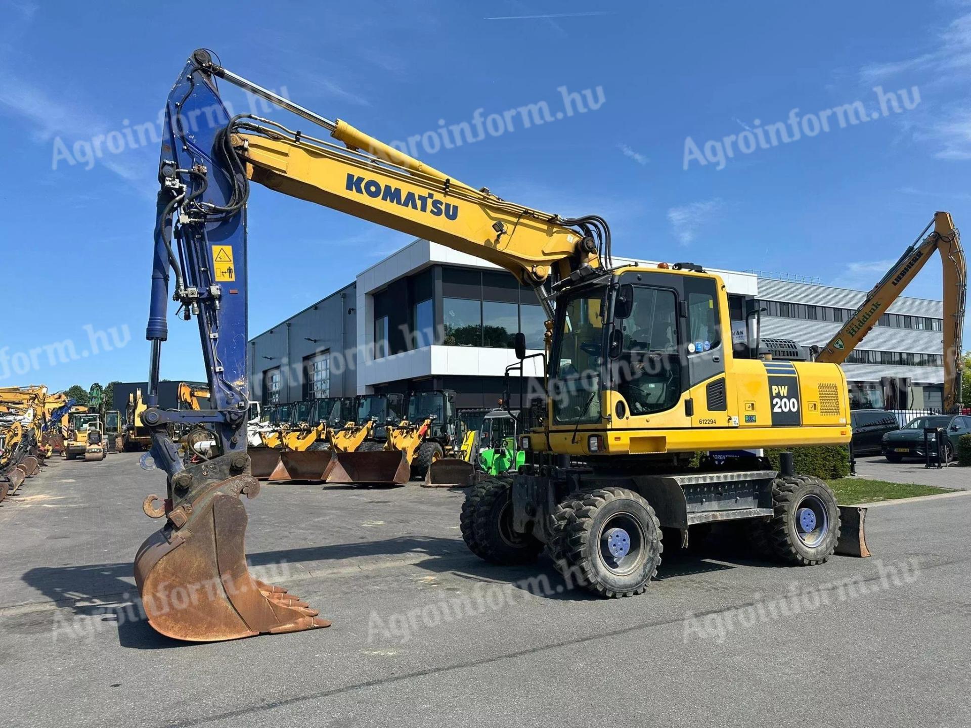 Komatsu PW200-7 / 2017 / 11.544 üzemóra / Lízing 20%-tól - BUDAPEST ...