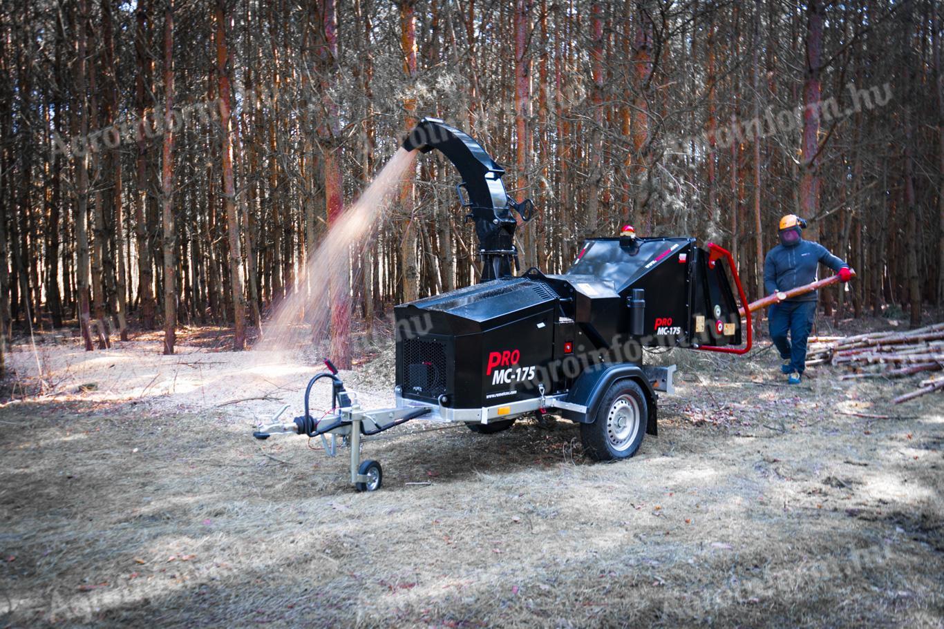 REMET MC-175 PRO vontatott benzines ágdaráló - ROYAL TRAKTOR - Bács ...