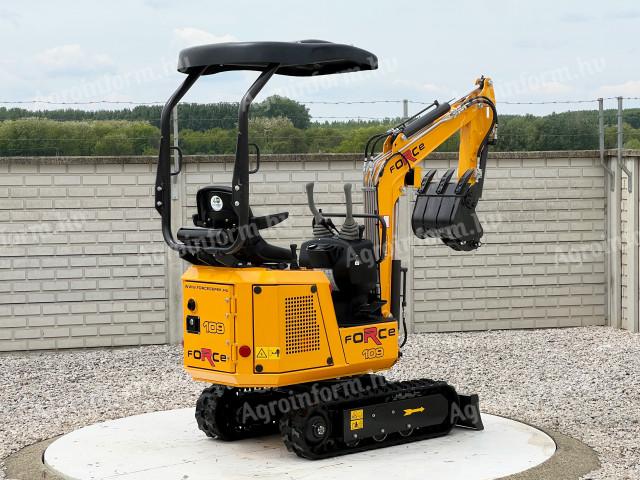 Force 109 mini árokásó / markoló / mini excavator - Szabolcs-Szatmár ...